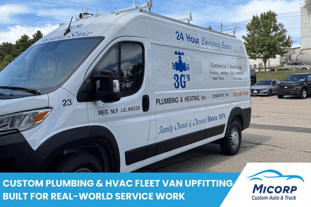 Plumbing & HVAC Fleet Van Upfitting Case Study | Micorp Custom